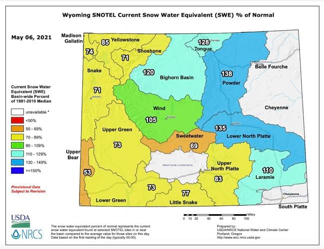Wind River Basin Snowpack showed increase this week | Local News ...