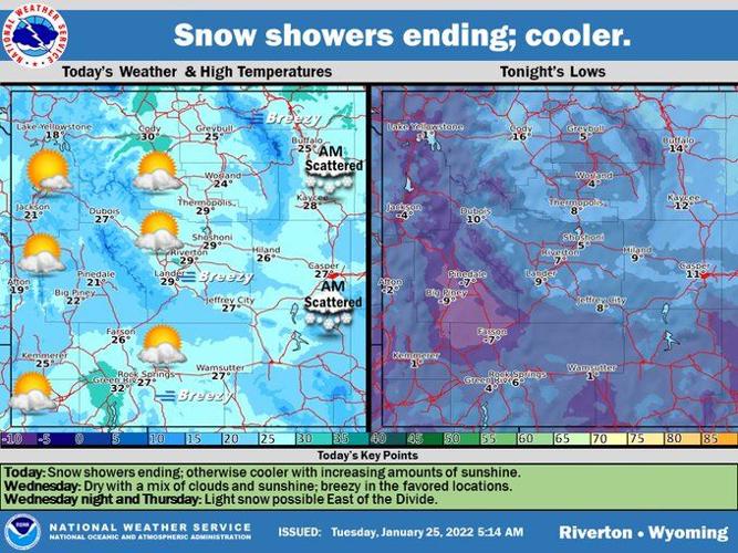 Snow ending by afternoon, Windy in spots tomorrow | Local News ...