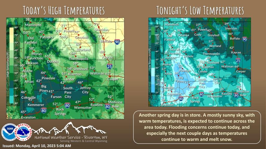 Warm and Sunny for Monday; Snow Melt to Accelerate | | wyotoday.com