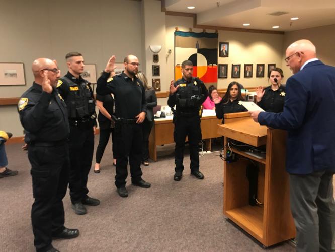 Eight new RPD Officers and Dispatchers Sworn In | Local News | wyotoday.com