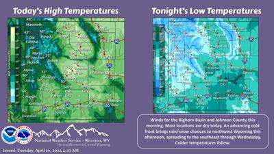 Windy, Cold Front passing through this afternoon | News | wyotoday.com
