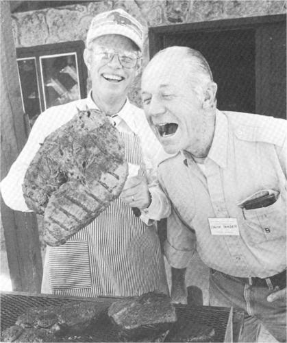Chuck Yeager had a grand time in Lander during his long flying career ...