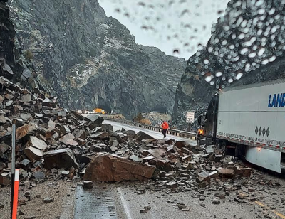 Rockfall Mitigation Underway following Saturday Slide in Canyon | News ...