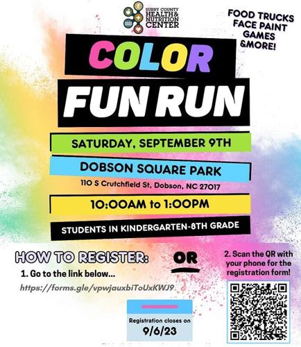 Color run coming to Dobson Square Park | News | yadkinripple.com