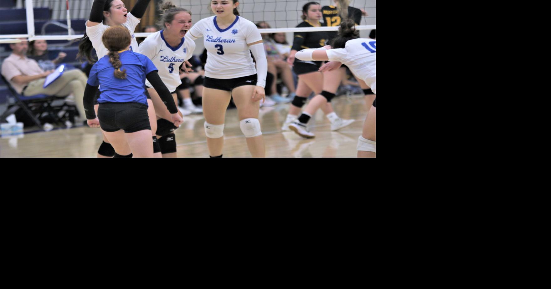 Knight volleyball battles past adversity, earns season’s first win