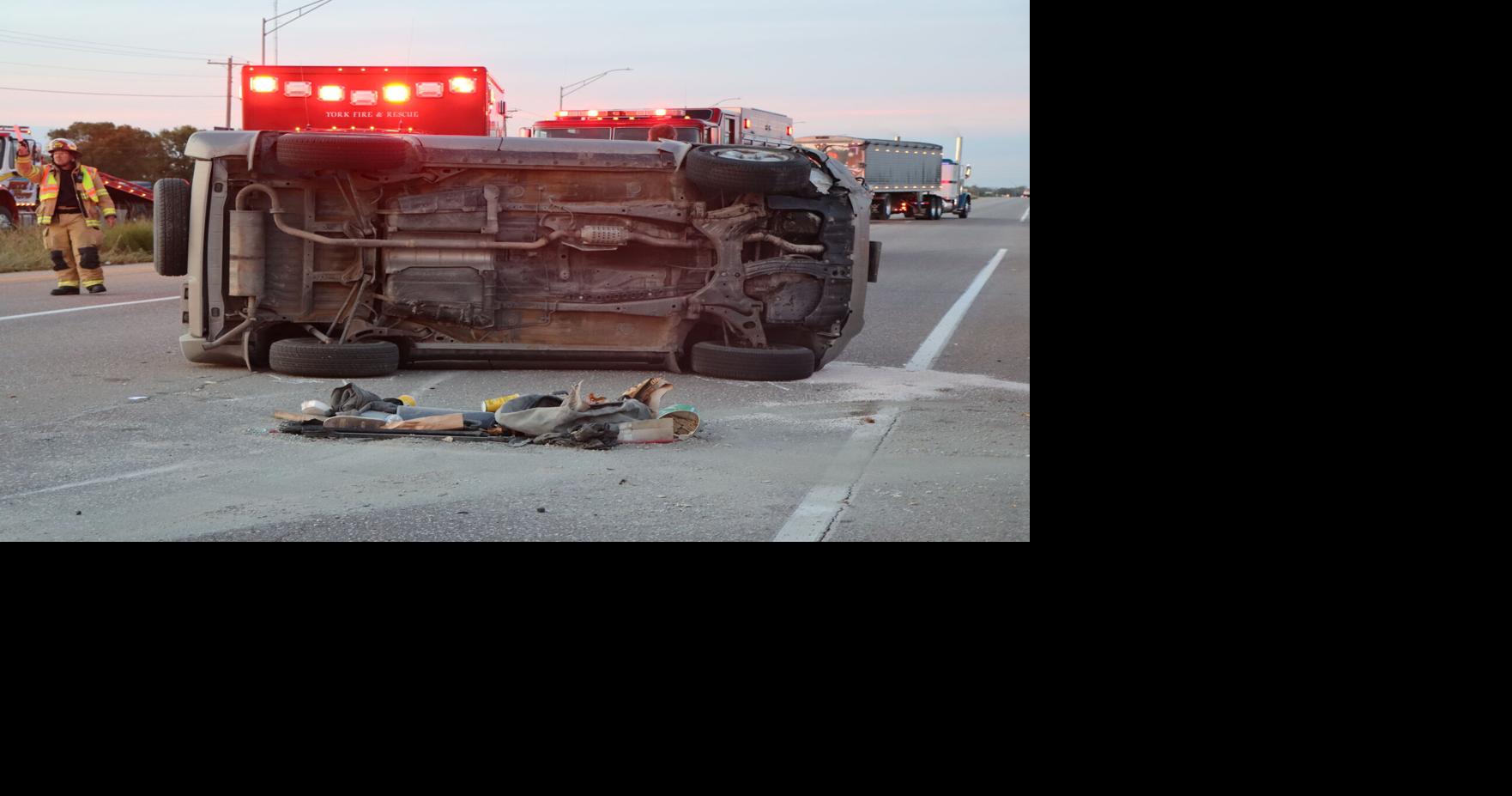 Roll-over accident on Lincoln Avenue