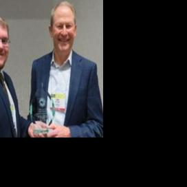Dan Stork of York awarded at Nebraska Agri-Business expo