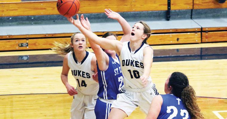Bluehawks top Duke girls in 2 OT’s 44-41