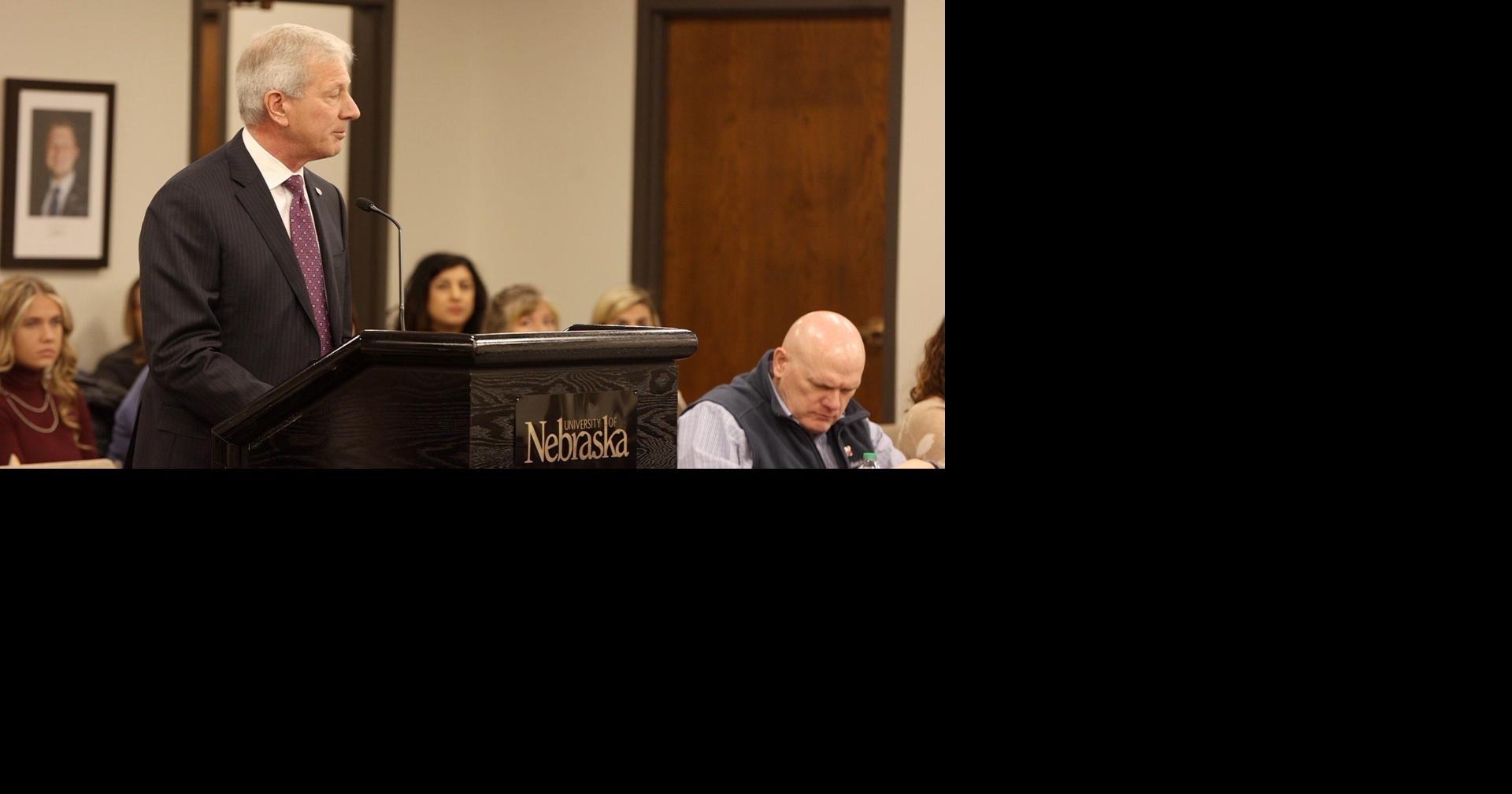 Lance Fritz, chair of Nebraska Medicine Board of Directors, speaks at ...