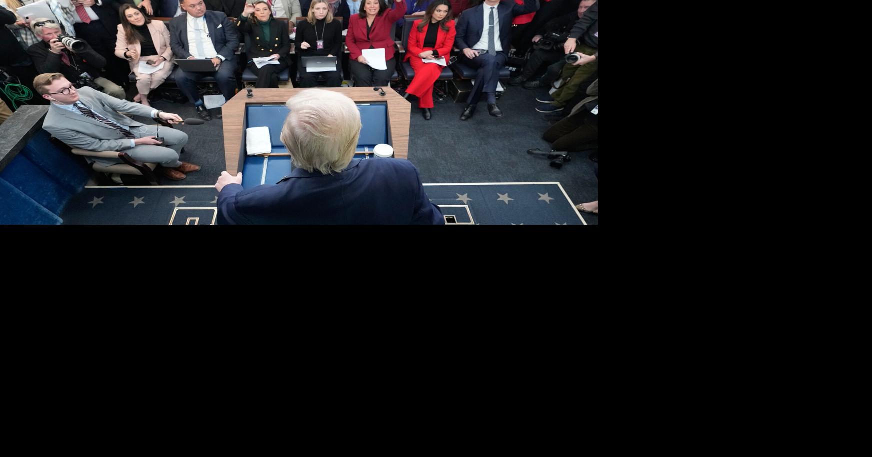 Trump holds rambling press conference to mark year in office