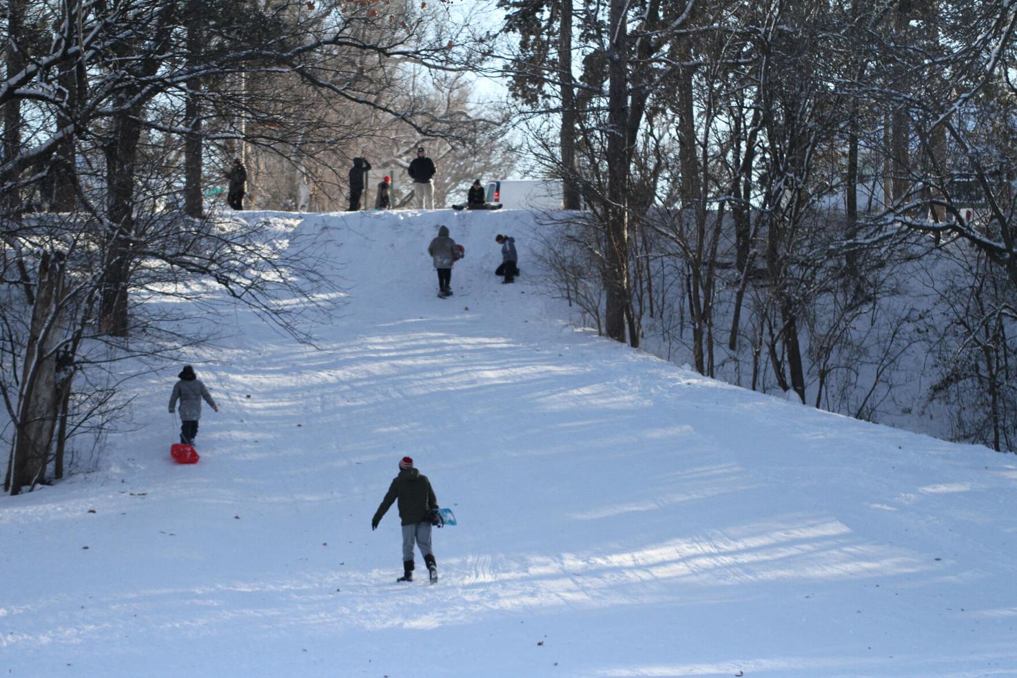 PHOTOS: Snow day sledding in York