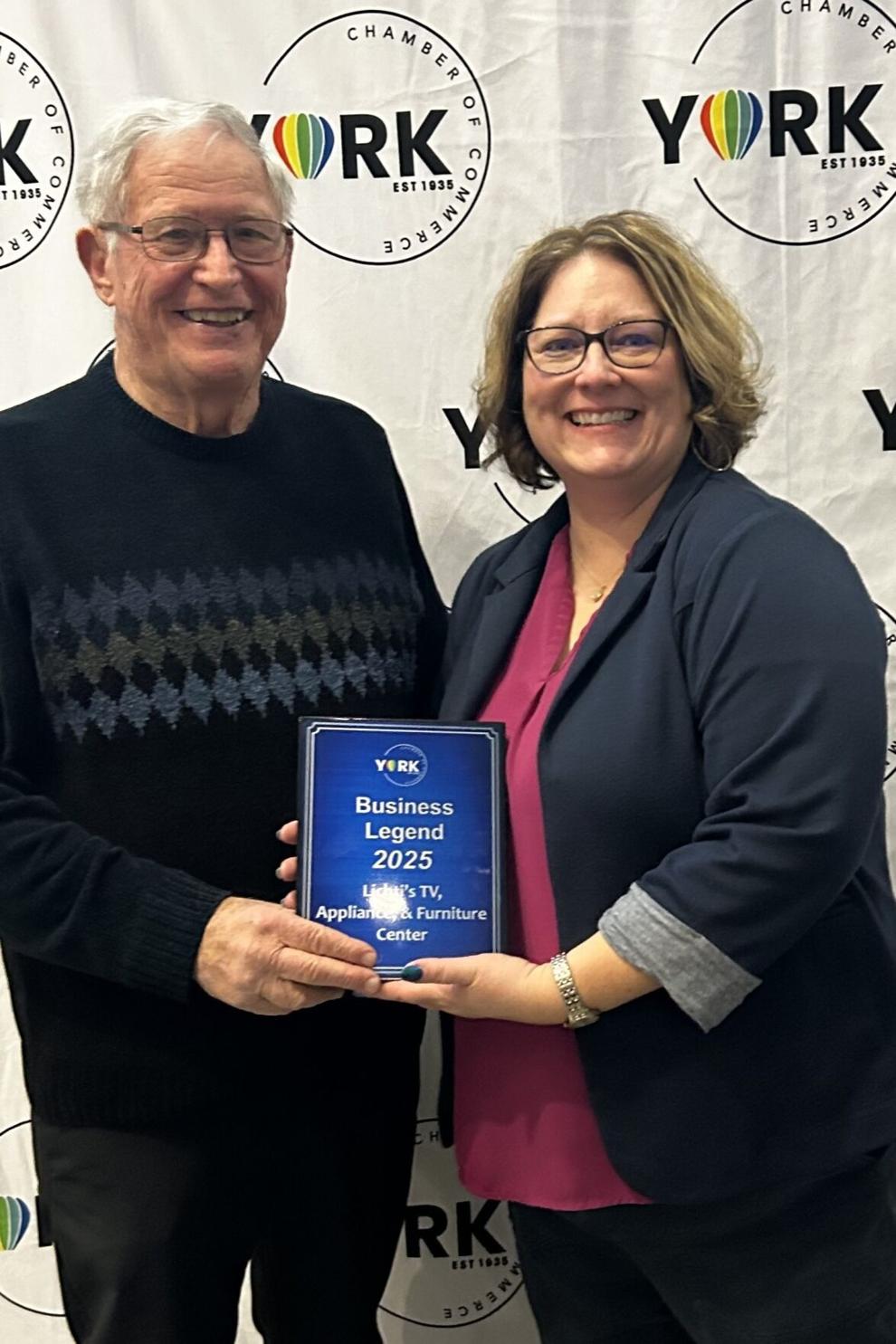 York Chamber of Commerce names Max Lichti a Business Legend