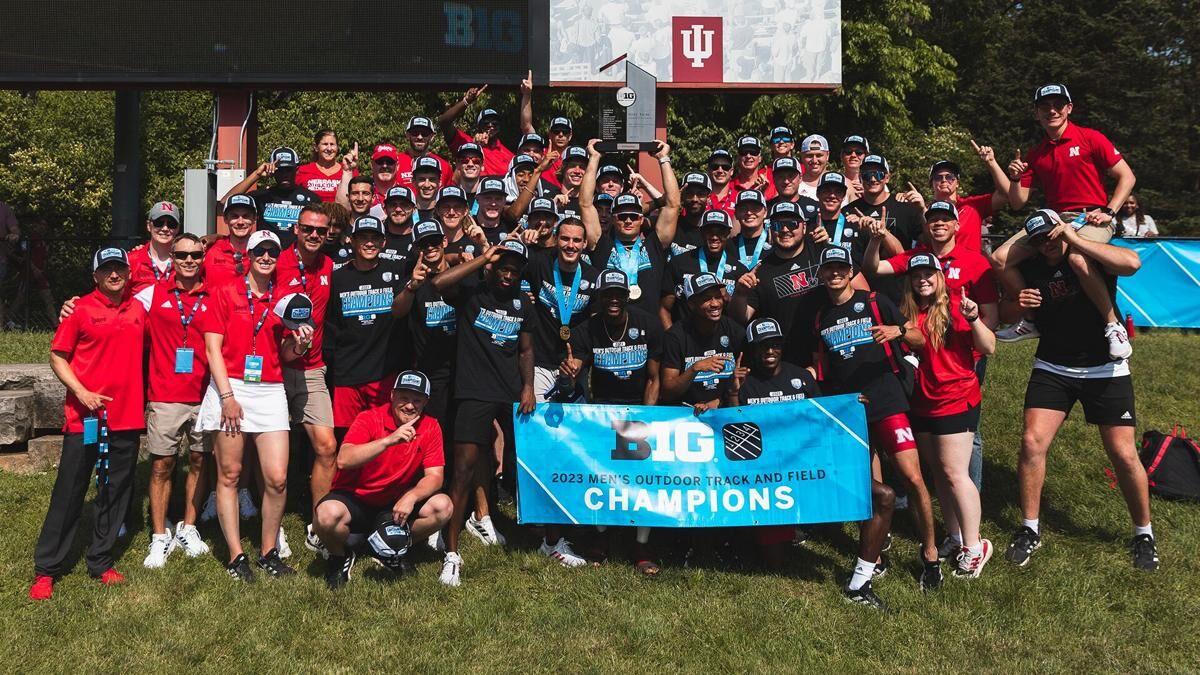 Nebraska men's track and field team wins Big Ten title; women finish third