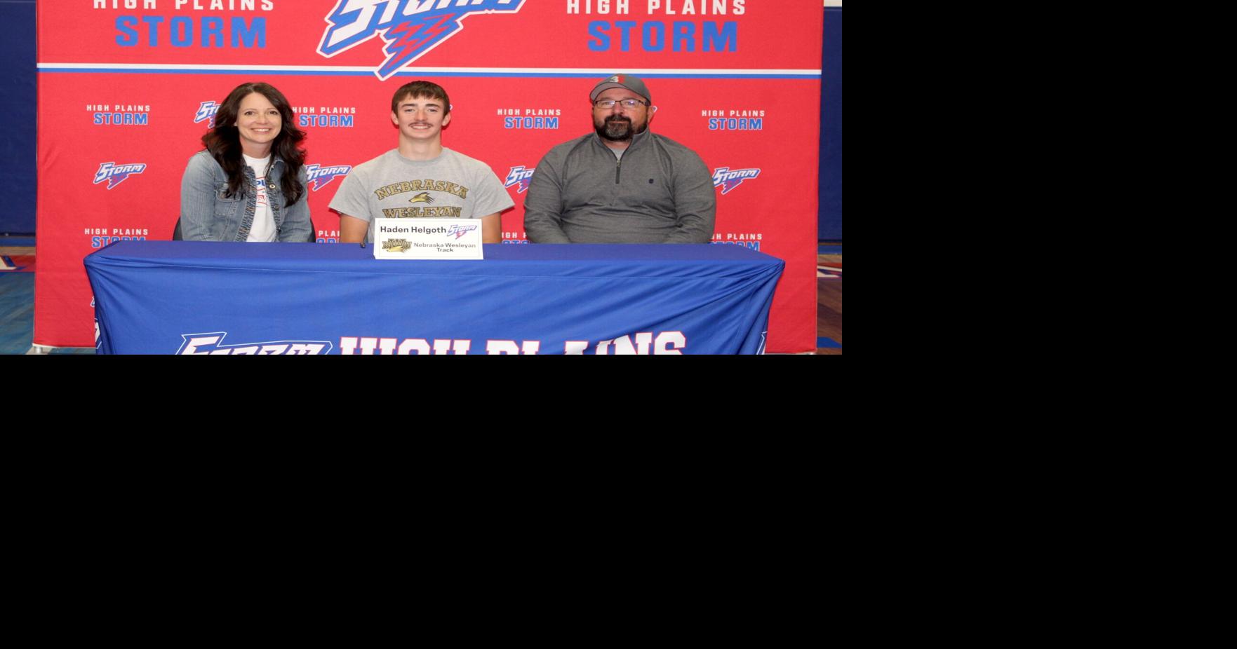 Haden Helgoth of High Plains signs to run track at NWU