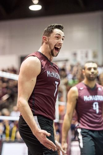 McMaster Marauders volleyball player, Aurora resident Stephen Maar ...