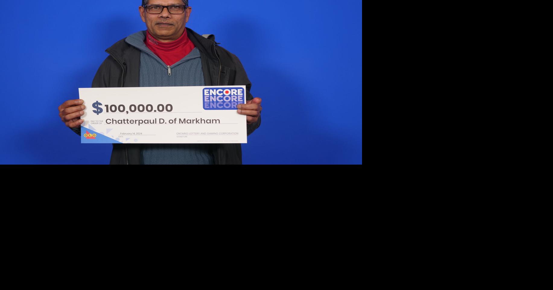 Markham man, 57, wins huge Lotto Max prize