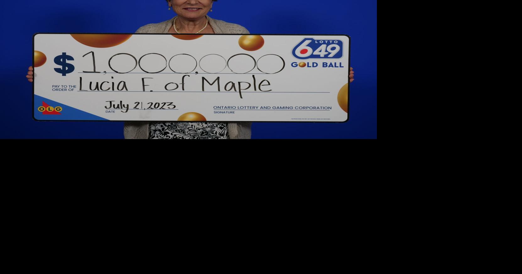 Maple woman wins million dollar Lotto 6/49 prize