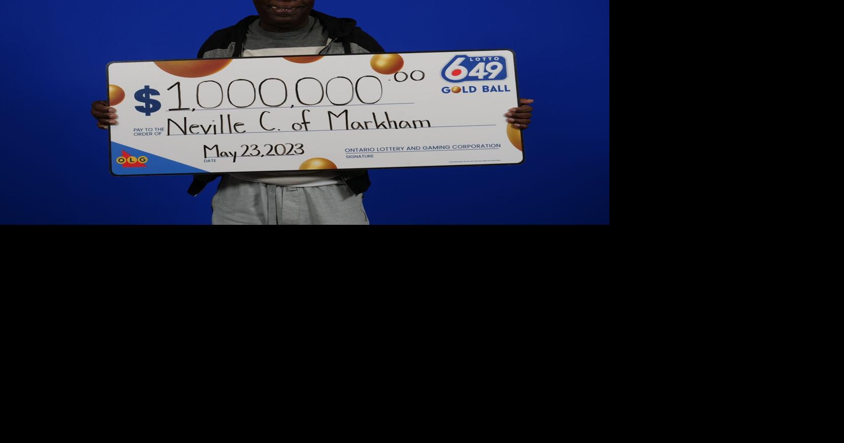 Markham man wins $1 million playing Lotto 6/49