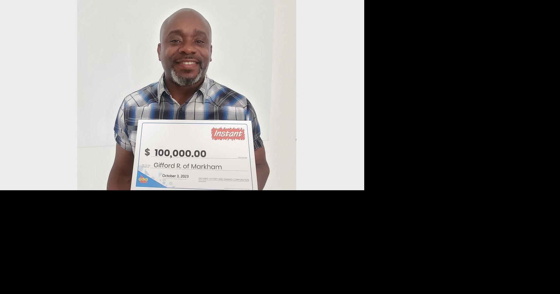 Markham man buys winning lottery ticket at Max Convenience