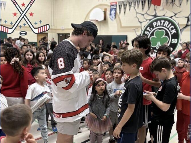 OHL star visits his former YCDSB school ahead of NHL draft