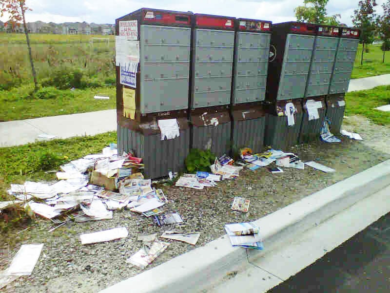 Recycle junk mail from super mailboxes, Vaughan, or face fines