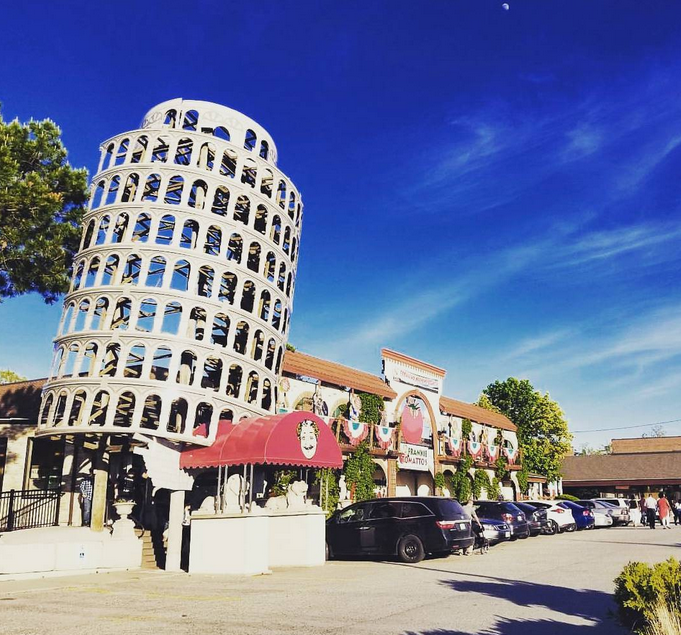 Leaning tower at Frankie Tomatto’s torn down