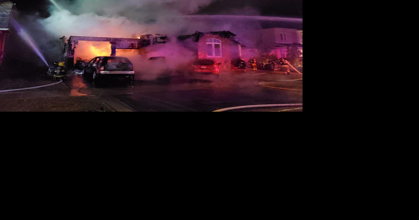 VIDEO: Five people safe after early morning fire ravages Nobleton home