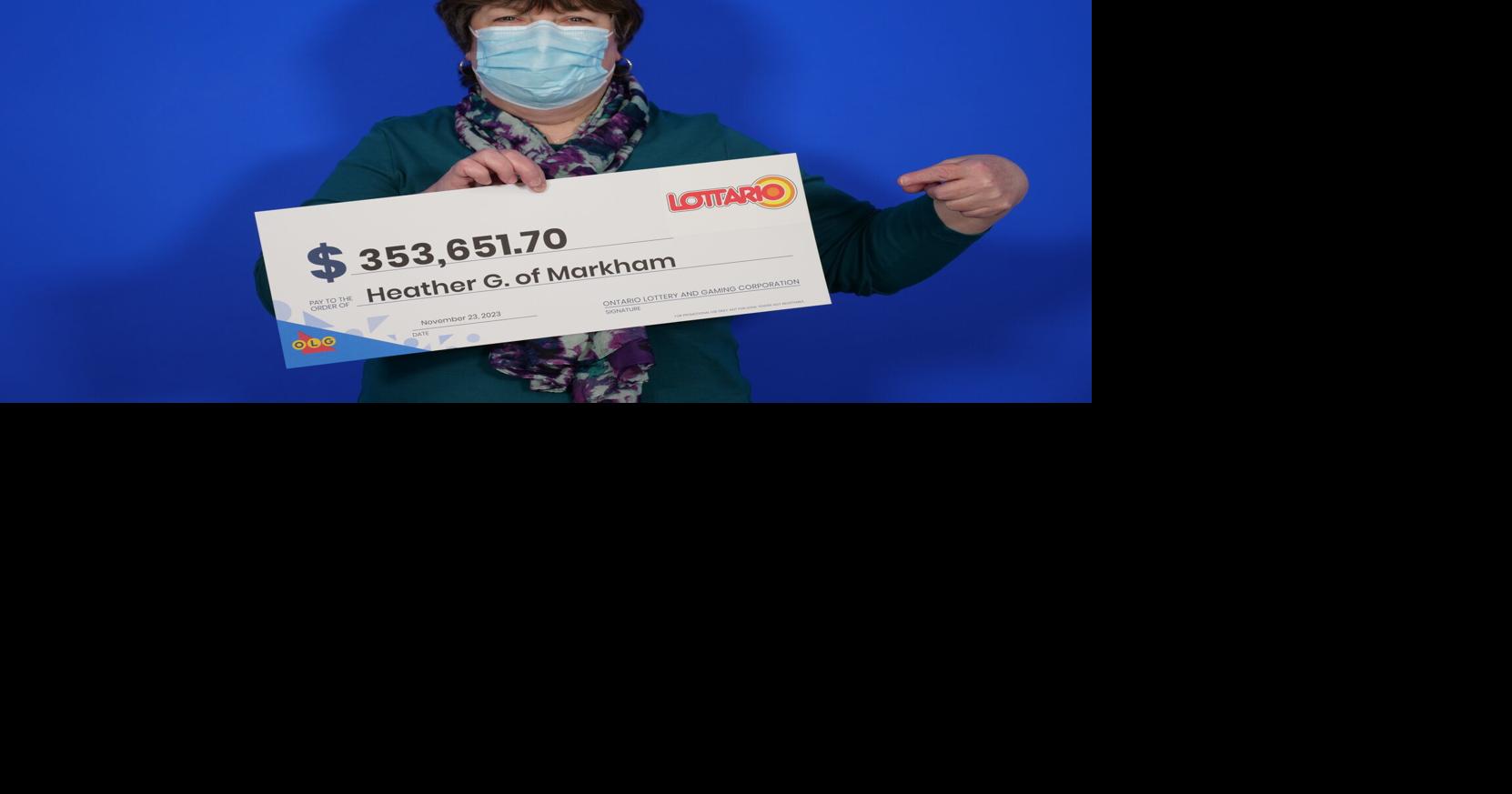 Markham woman wins Ontario jackpot of over $350K