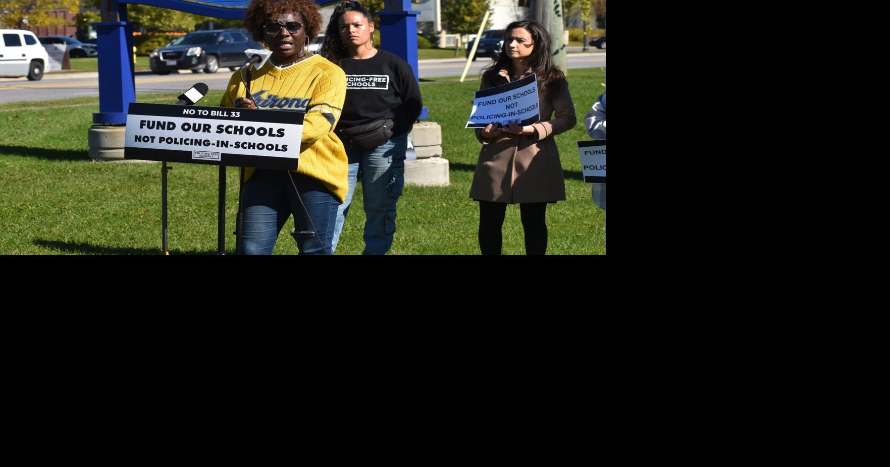 ‘Say no to police in schools’: Advocates slam Bill 33