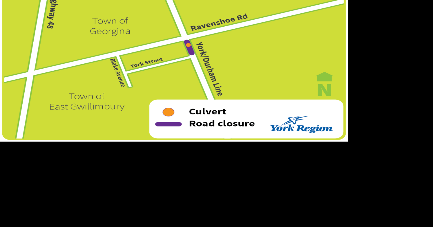 York/Durham Line in East Gwillimbury temporarily closed