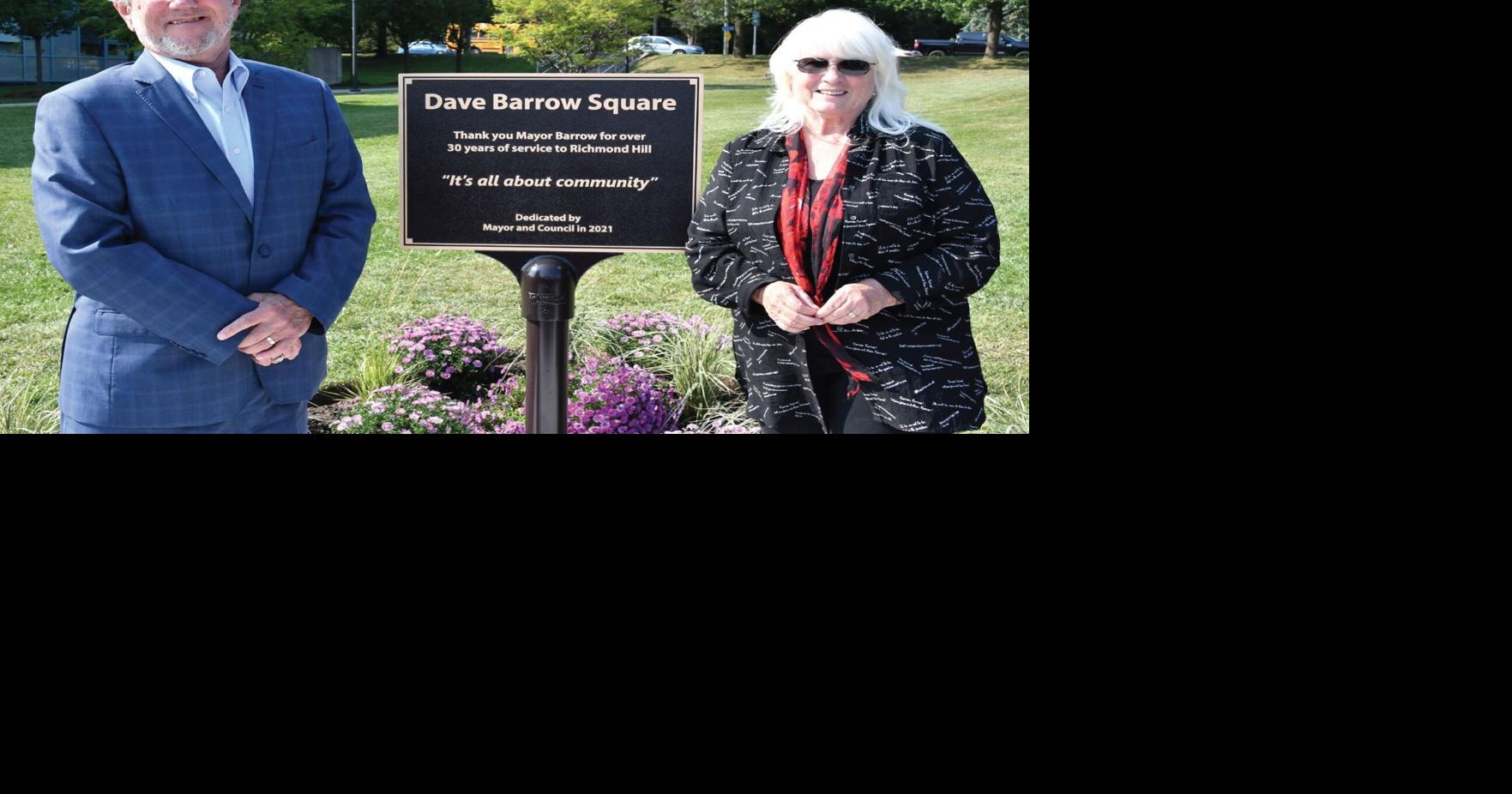 Richmond Hill dedicates Dave Barrow Square to former mayor