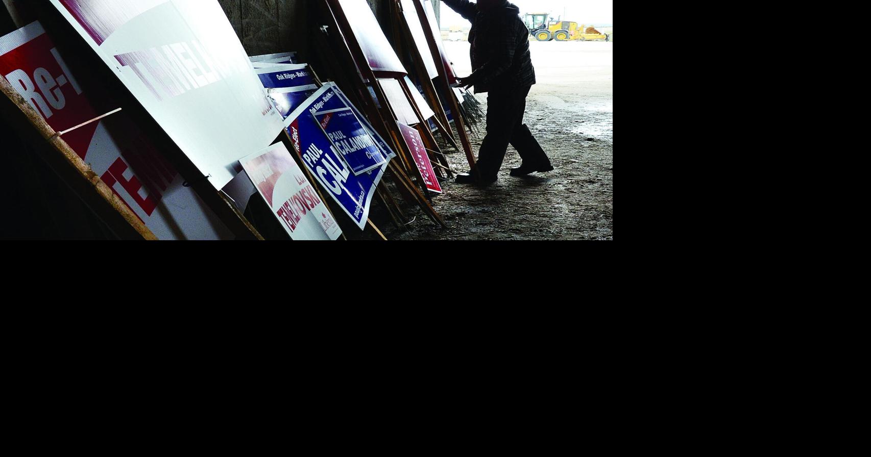 Confiscated signs piling up