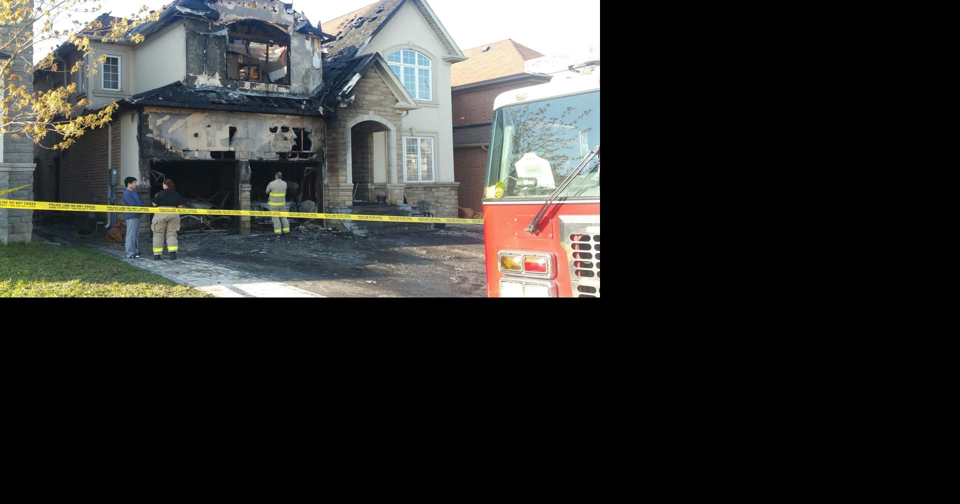 Aurora father tries to douse flames as wife, kids escape burning home