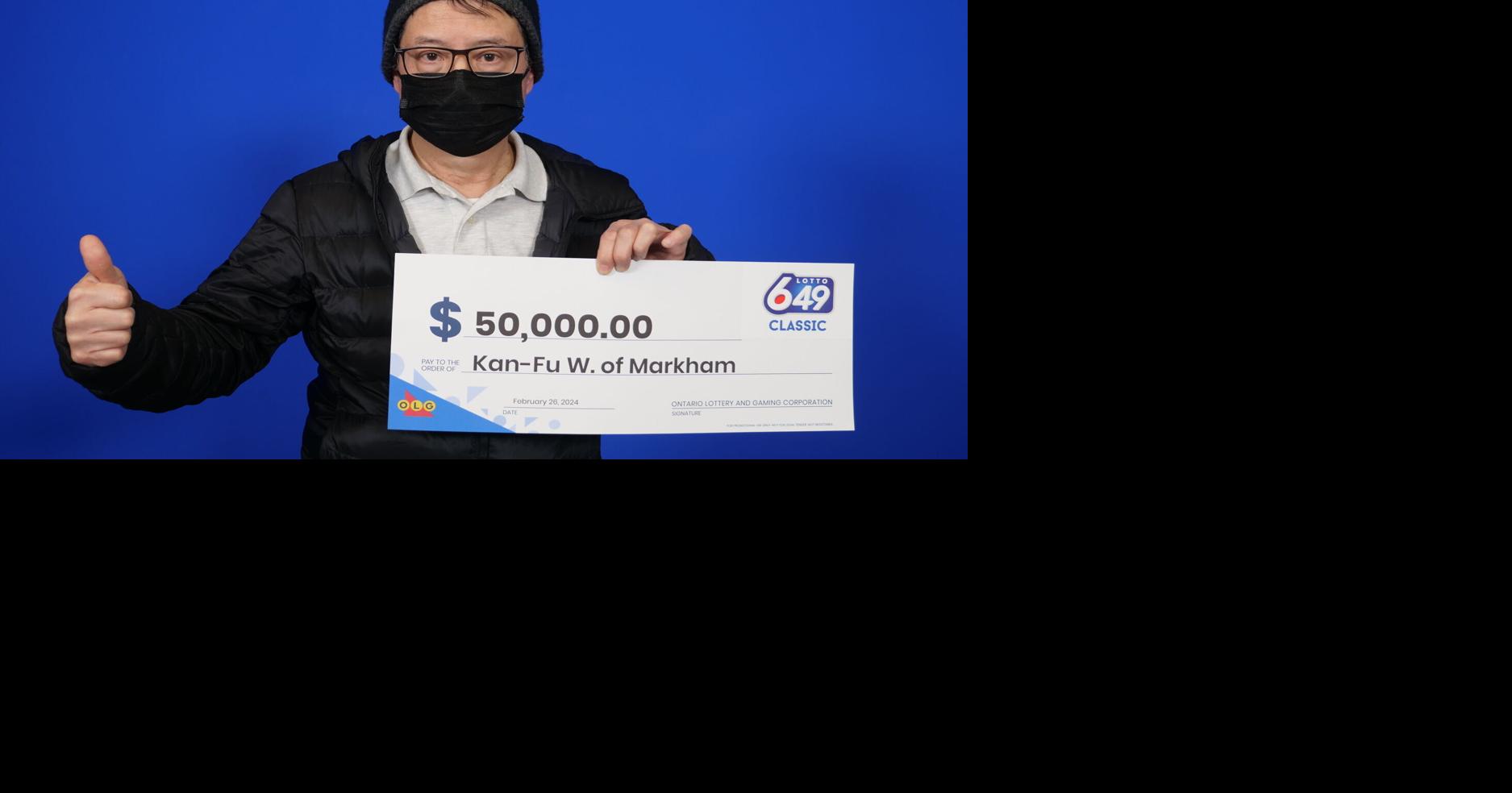‘SURPRISED’: Markham man, 68, wins big Lotto 6/49 prize