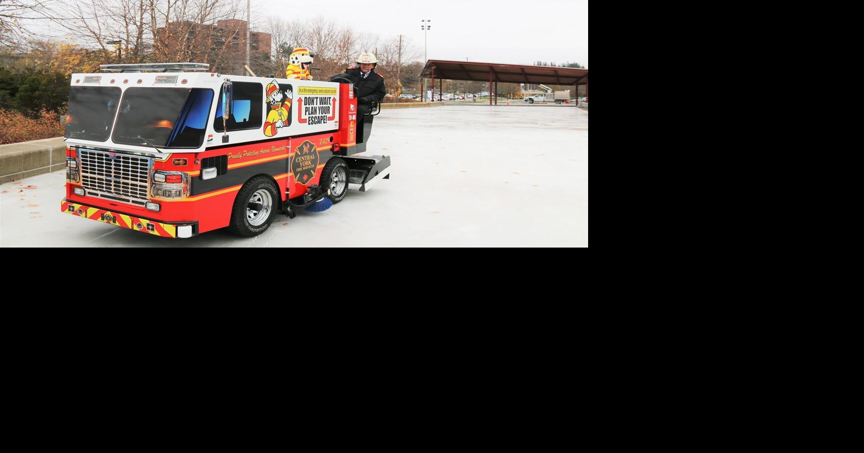 Newmarket's newest fire equipment will stop you cold: Zamboni dressed ...