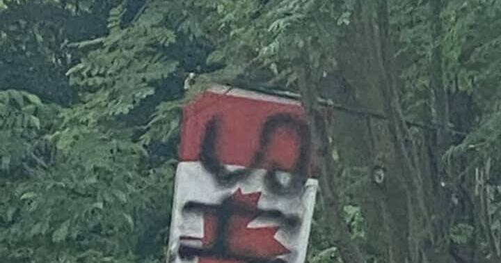 'It's a confusing situation': Canadian flags defaced for different ...