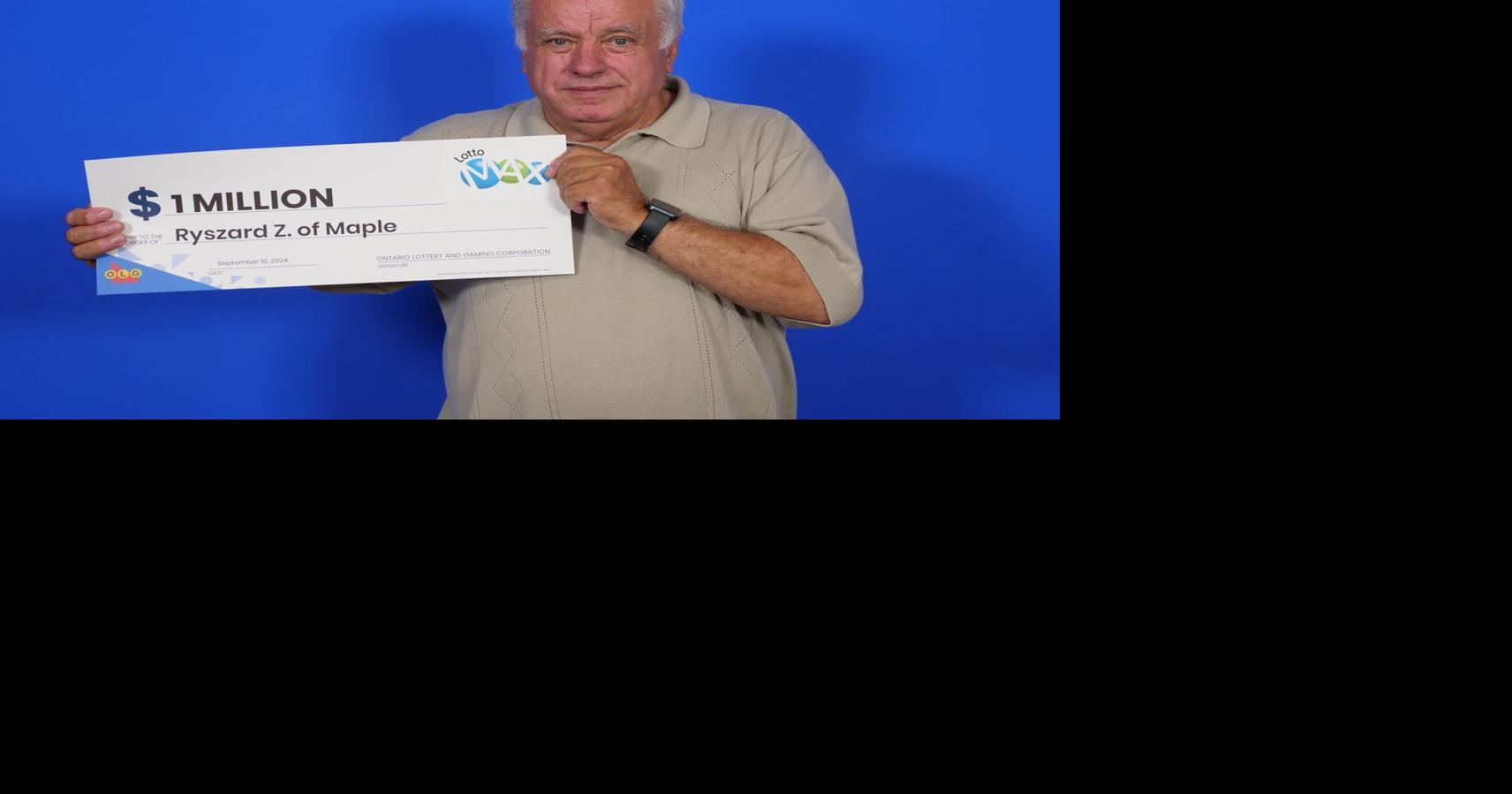 ‘My body was shaking’: Maple lottery player wins $1 million