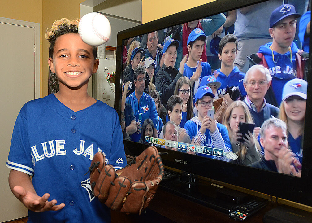 Being Mini Stro: Newmarket's Carson Reid, 8, gains fame as Toronto Blue ...