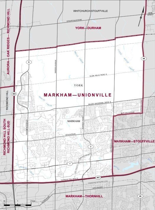 Voting in Markham-Unionville on April 28
