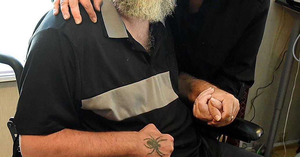 Georgina man's life endangered when 'shackled' to hospital bed, wife says