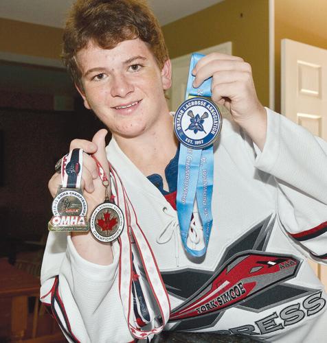 Golden hat trick in hockey, lacrosse for Newmarket's Liam Ham
