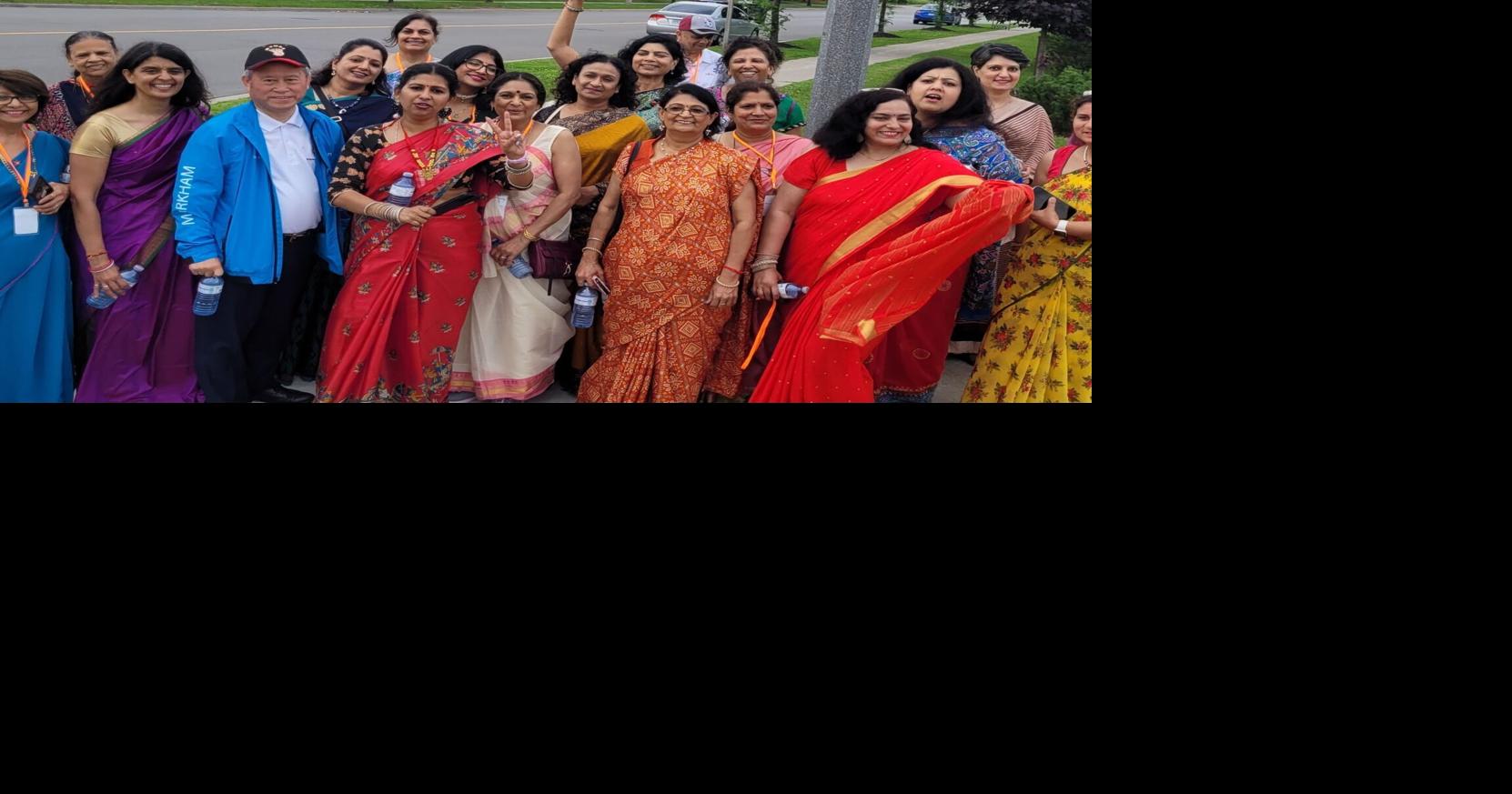 Saree ethnic wear walkathon held at Markham’s Featherstone Park