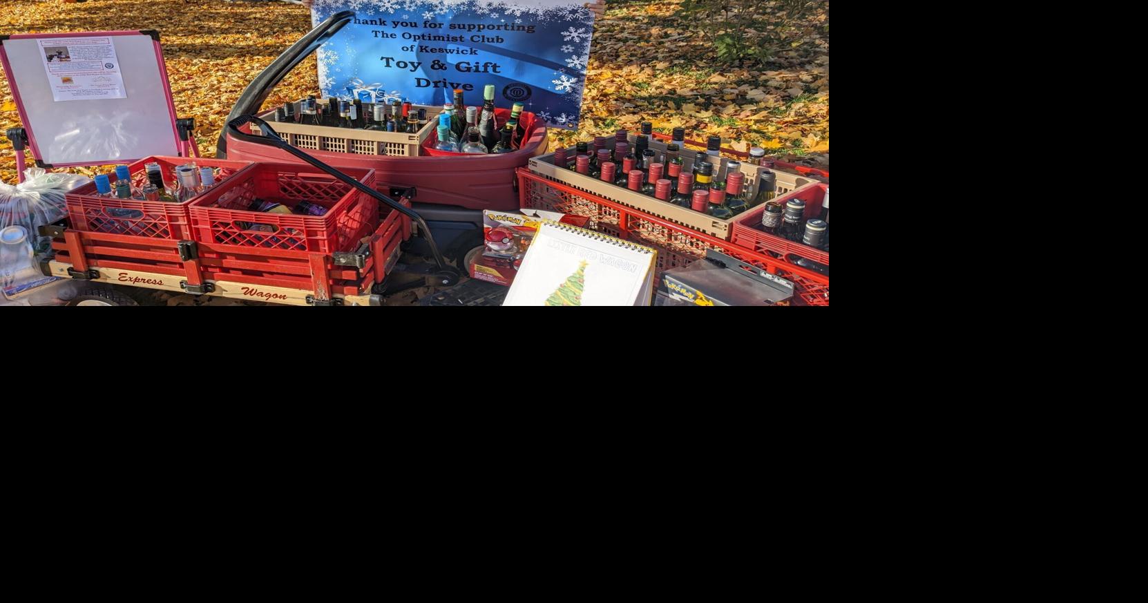 Georgina’s little red wagon chugs along, collecting empties and ...