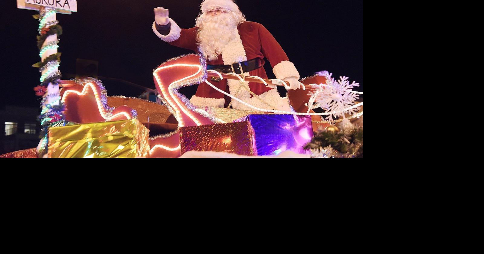 Aurora’s Santa Under the Stars Parade features floats, marching bands
