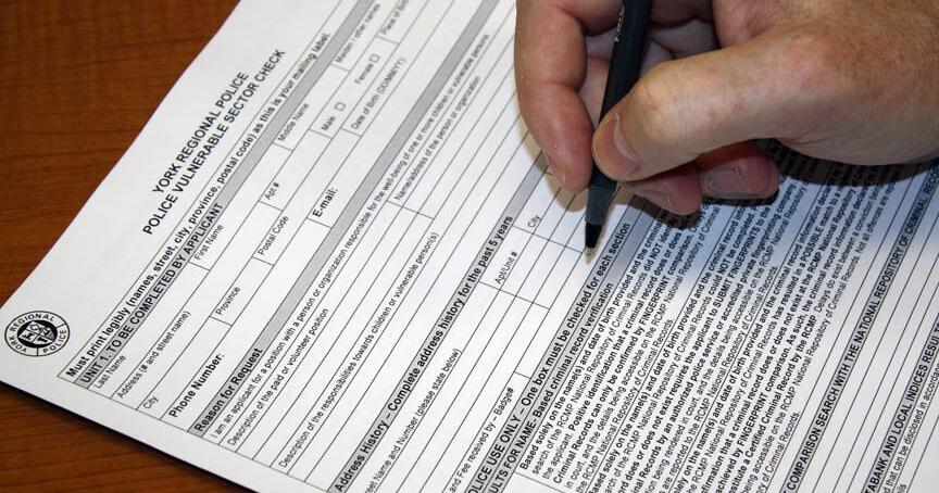 York Regional Police offer background check applications online