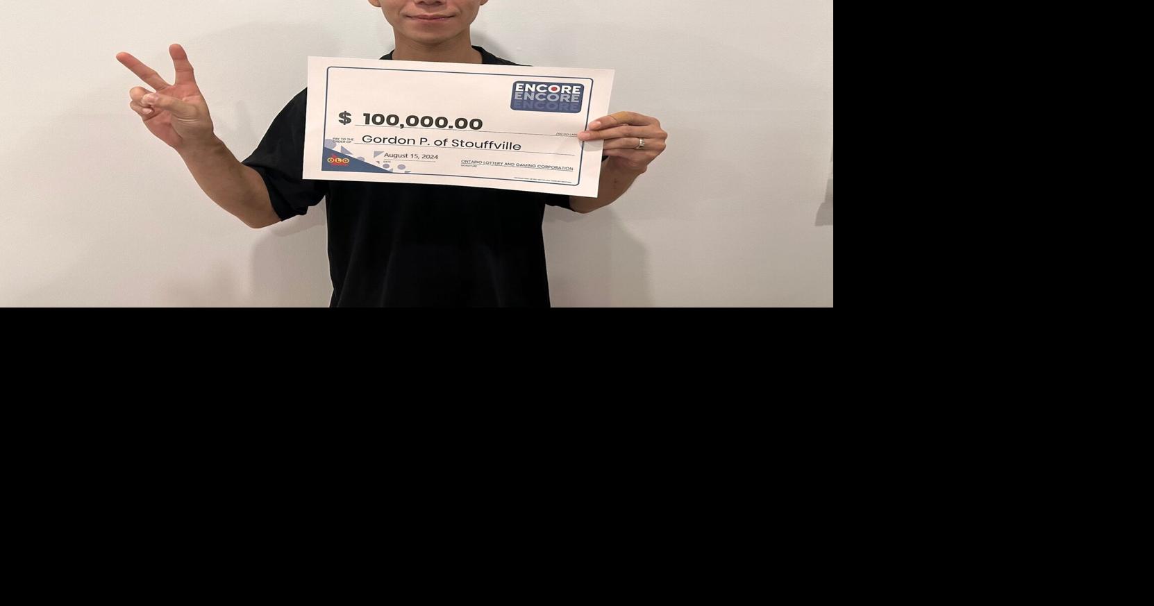 Stouffville resident wins Encore lottery prize