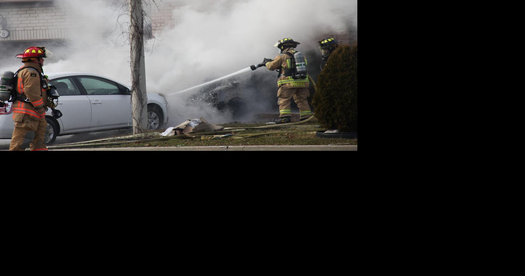 Firefighters respond to vehicle fire at Vaughan home