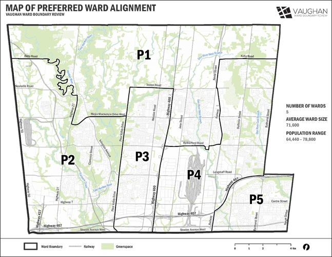 Vaughan council opts to keep ward boundaries as is for 2018 election