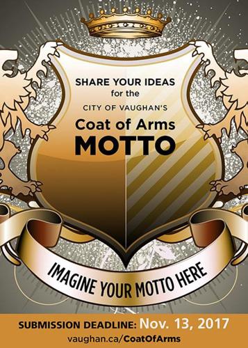 You're invited to supply motto for City of Vaughan Coat of Arms