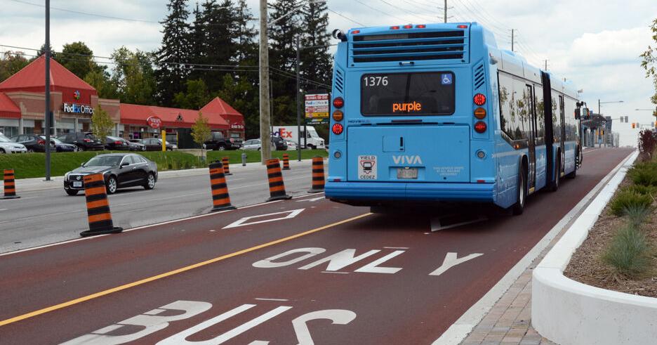 Section of bus-only lane opens in Markham